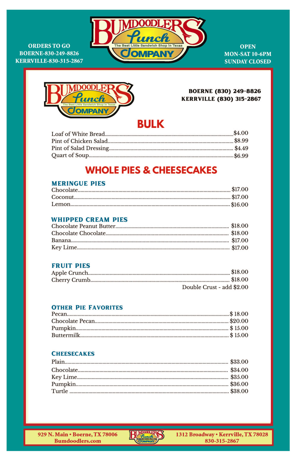 Prices